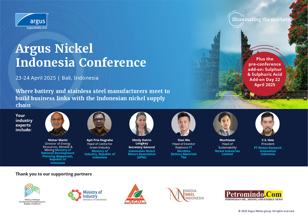Argus Nickel Indonesia Conference by Argus Media - Petromindo Events